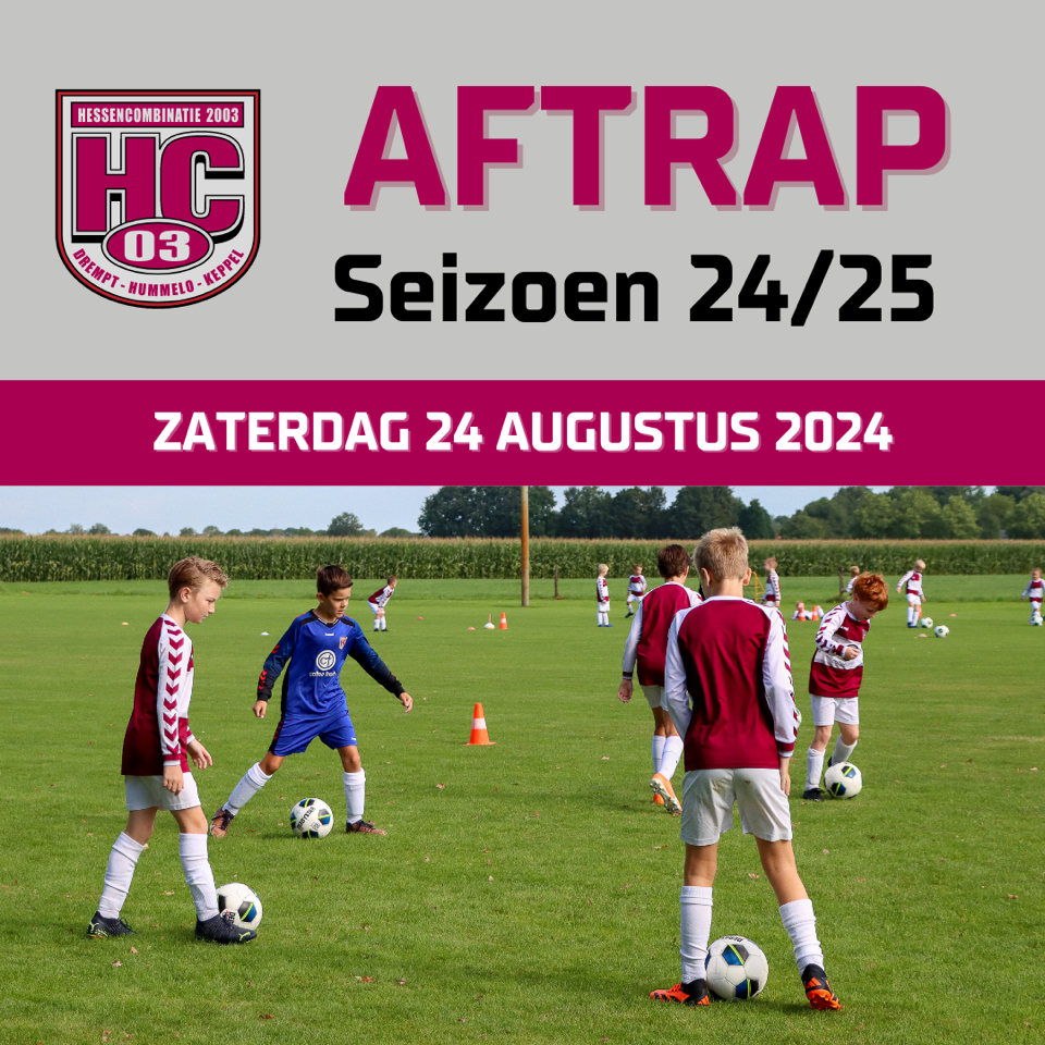 Seizoensaftrap Jeugd 24 augustus a.s. | HC '03